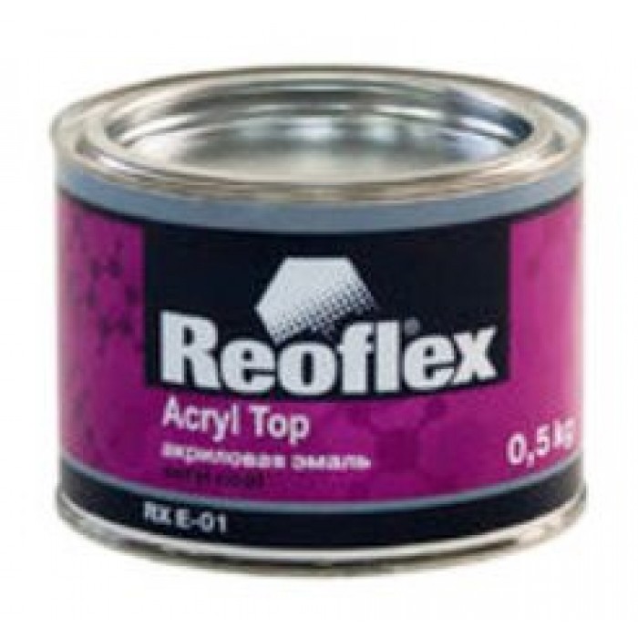 REOFLEX 1K Эмаль черная матовая 0,5 л